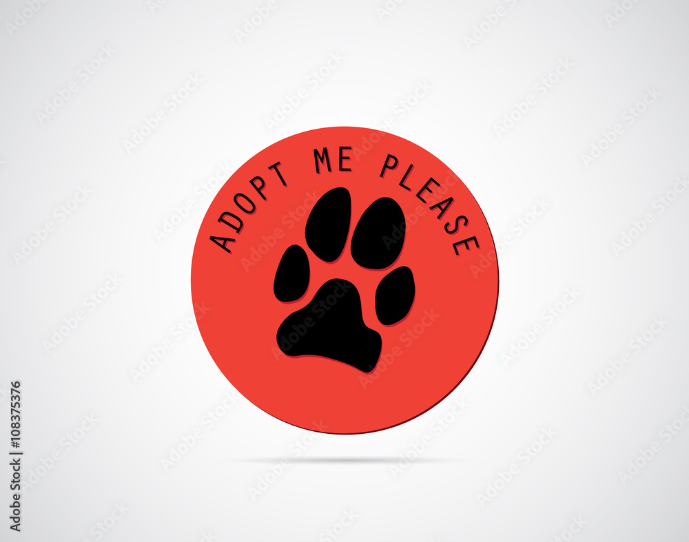 Adopt me please sign Stock Vector | Adobe Stock
