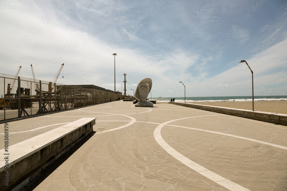 Marmor, Marina di Carrara, Marmor, Meer, Mittelmeer, Versilia, Italien ...