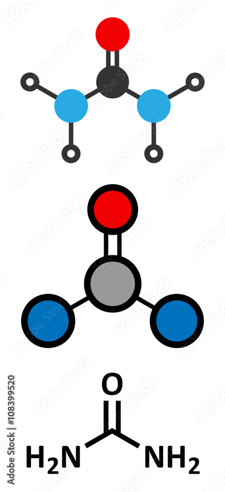 Urea (carbamide) molecule. Used in cosmetics, fertilizer; 素材庫向量圖 ...