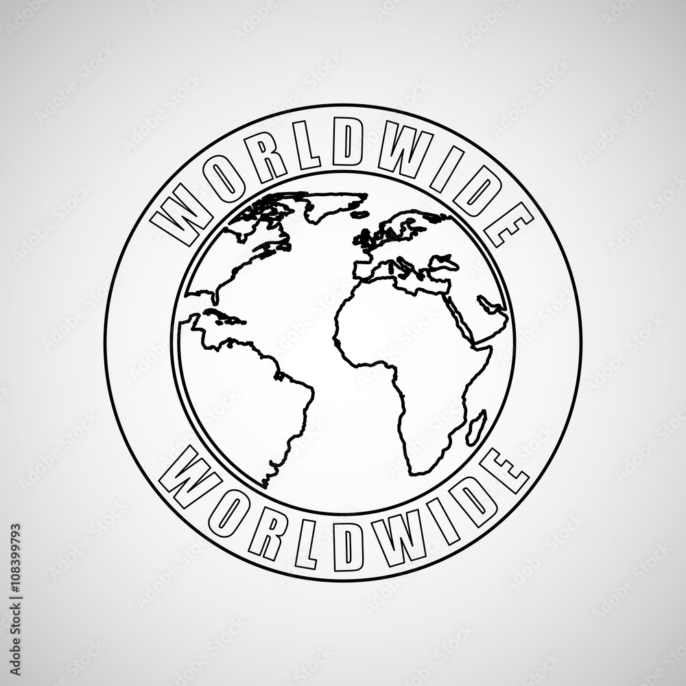 world wide design Stock Vector | Adobe Stock