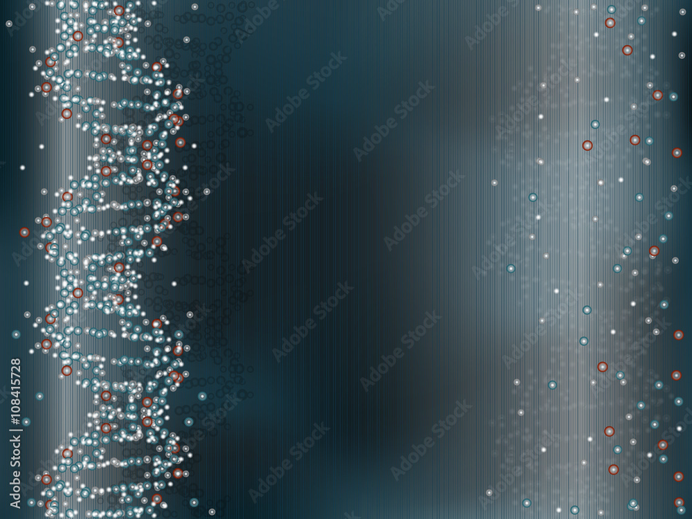 DNA helix structure in blue, science background Stock Vector | Adobe Stock