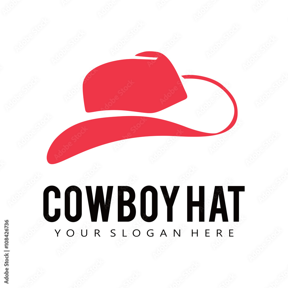 Cowboy Hat Logo Icon Stock Vector | Adobe Stock