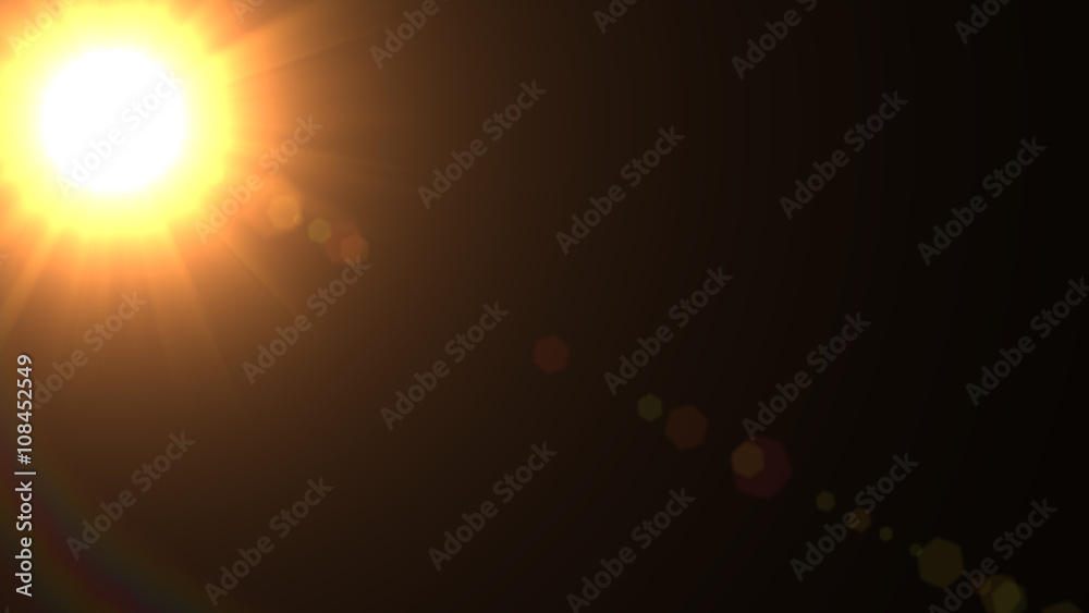 Lens flare 8K Stock Illustration | Adobe Stock
