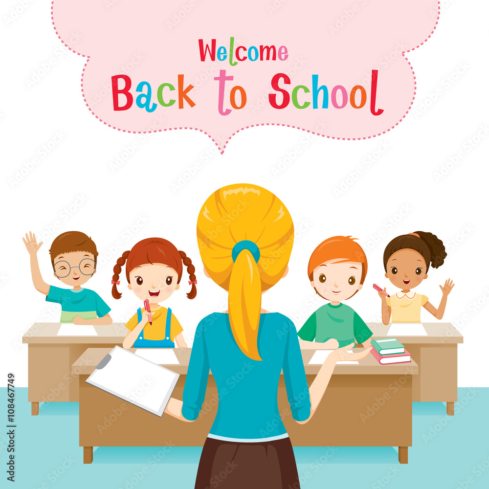 Instructional Material And Classroom Teacher Clipart