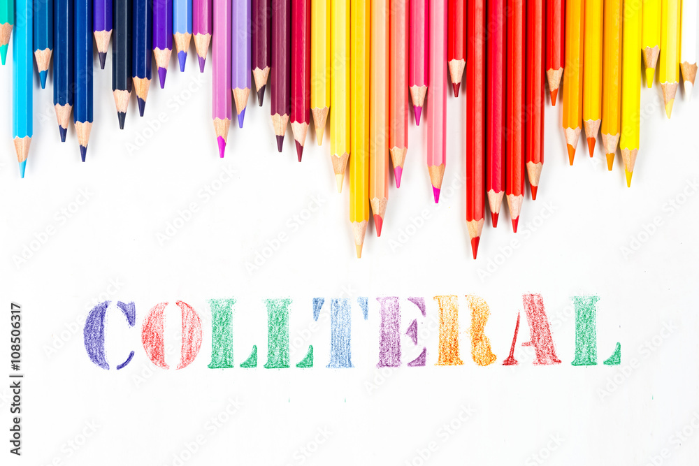 collateral drawing by colour pencils Stock Photo | Adobe Stock