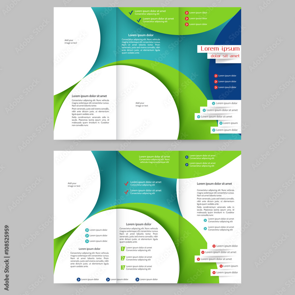 Abstract brochure template Stock Vector | Adobe Stock