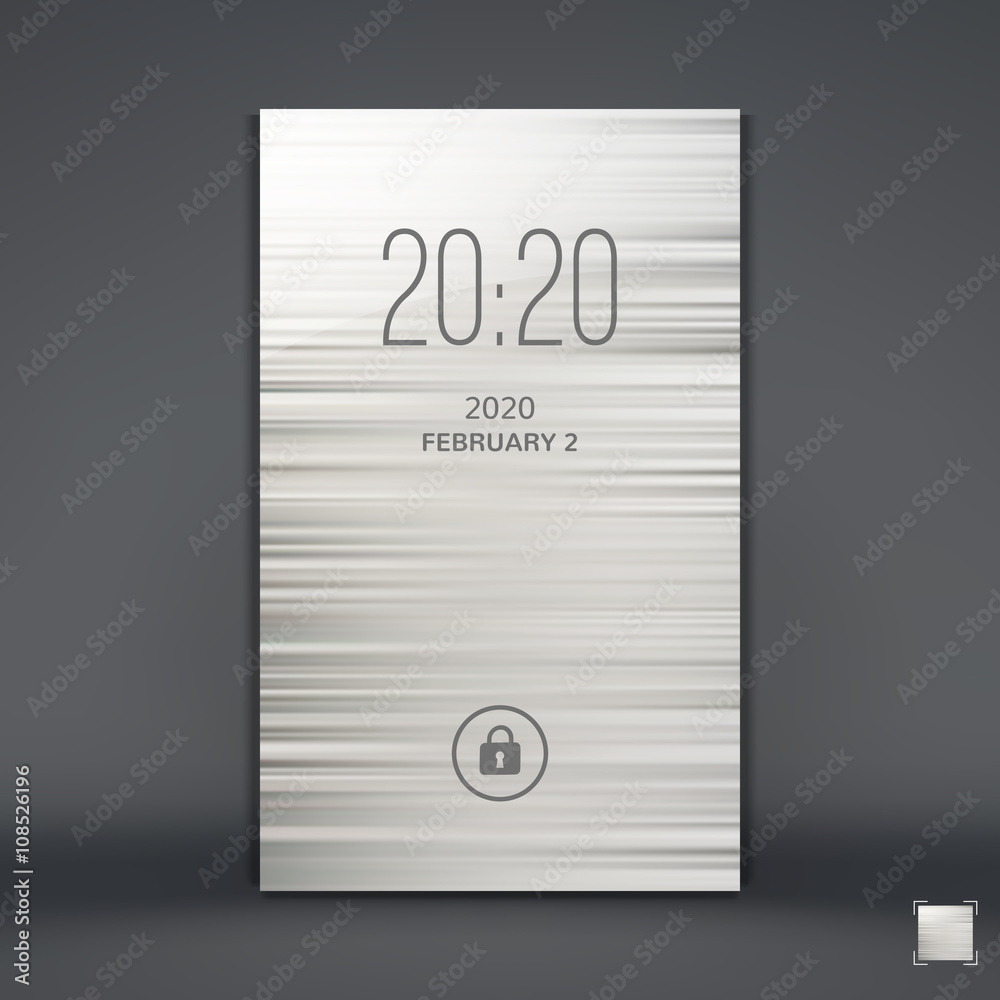 Modern Lock Screen for Mobile Apps. Mobile Wallpaper. Vector ...