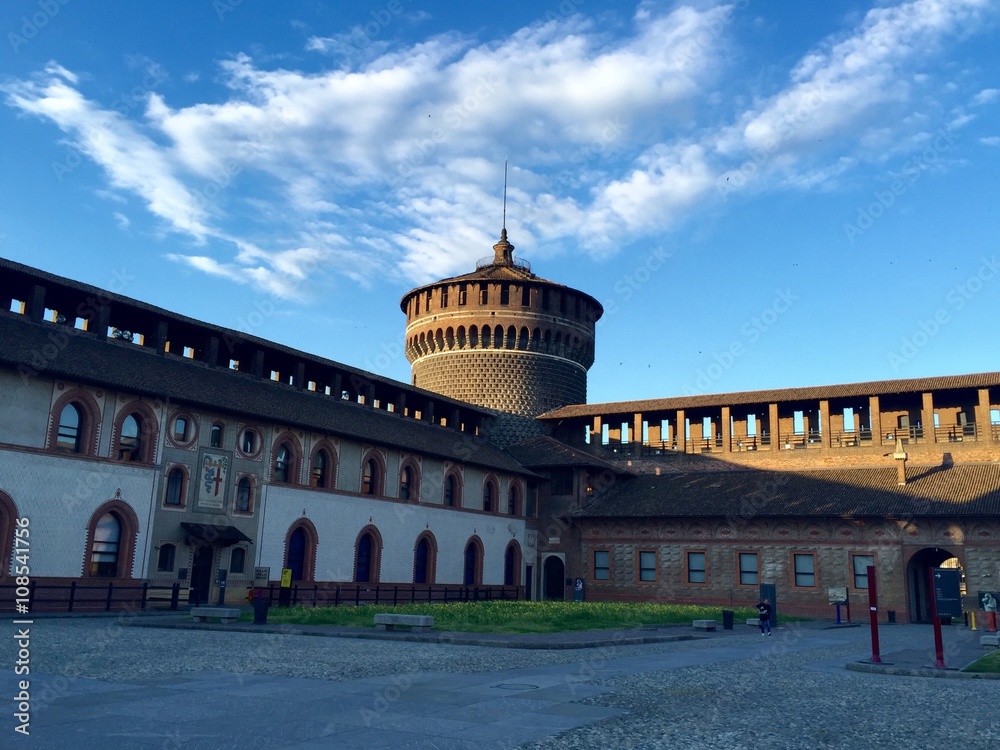 Milano, il Castello Sforzesco Stock Photo | Adobe Stock