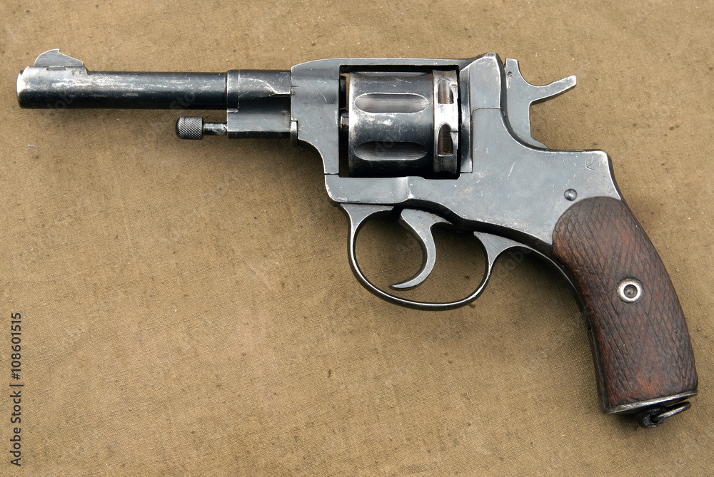 Old revolver from the First and Second World War Stock-Foto | Adobe Stock