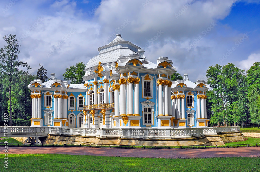 Hermitage is a Park pavilion in Baroque style in the Catherine Park at ...