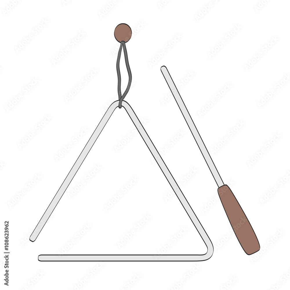 2d cartoon illustration of triangel Stock Illustration | Adobe Stock