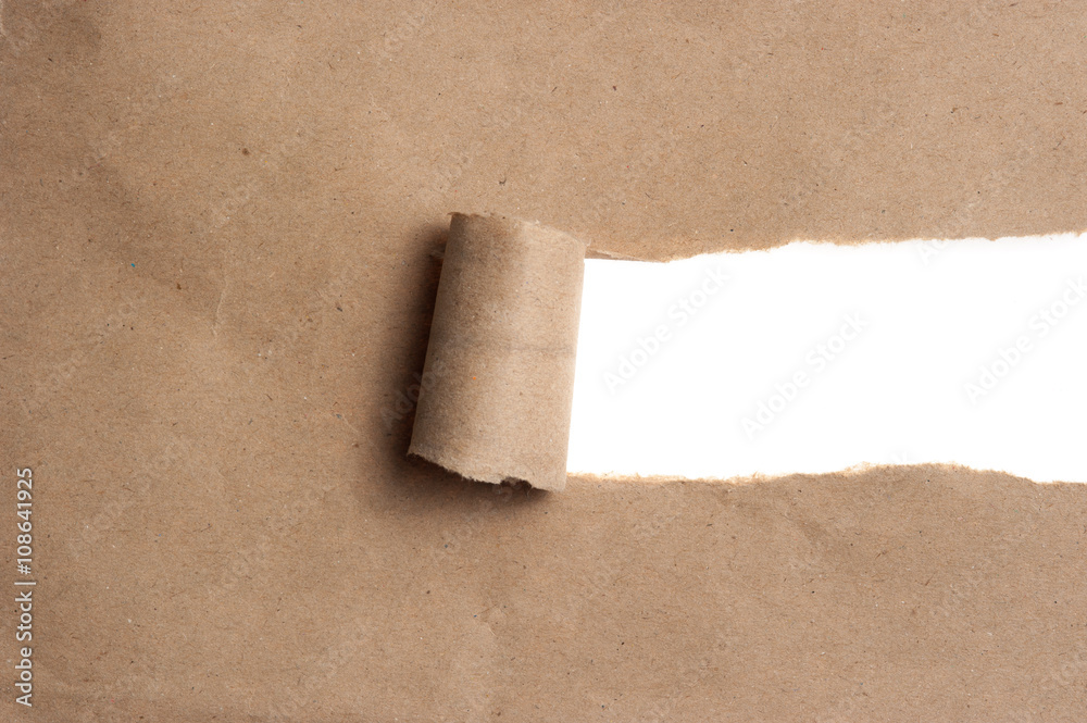 Ripped Recycle Paper Stock Photo | Adobe Stock