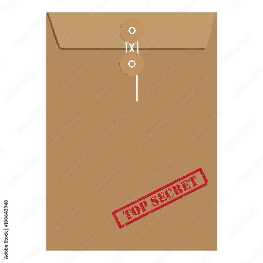 Envelope top secret Stock Vector | Adobe Stock