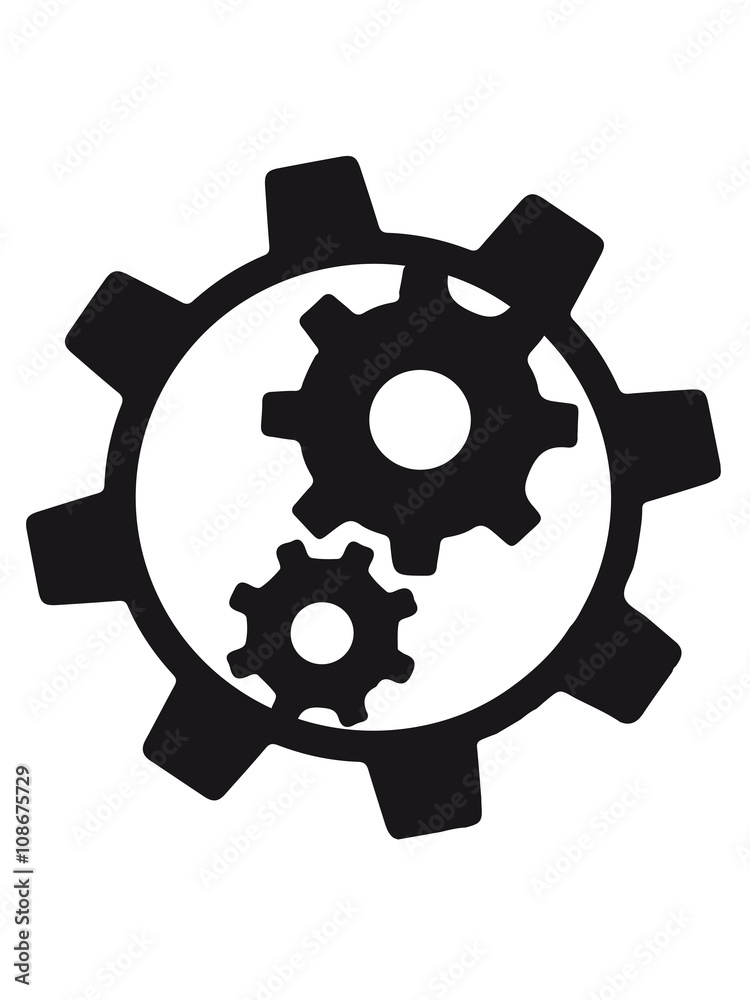 cool cogs design engine clockwork turn mechanically logo Stock ...