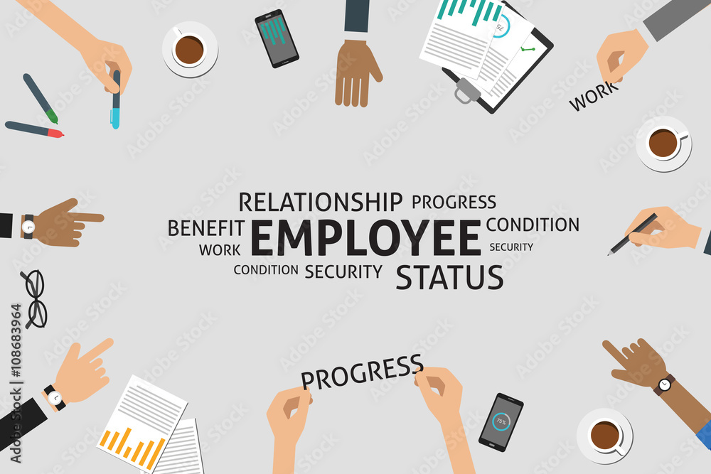 vector employee concept,template Stock Vector | Adobe Stock