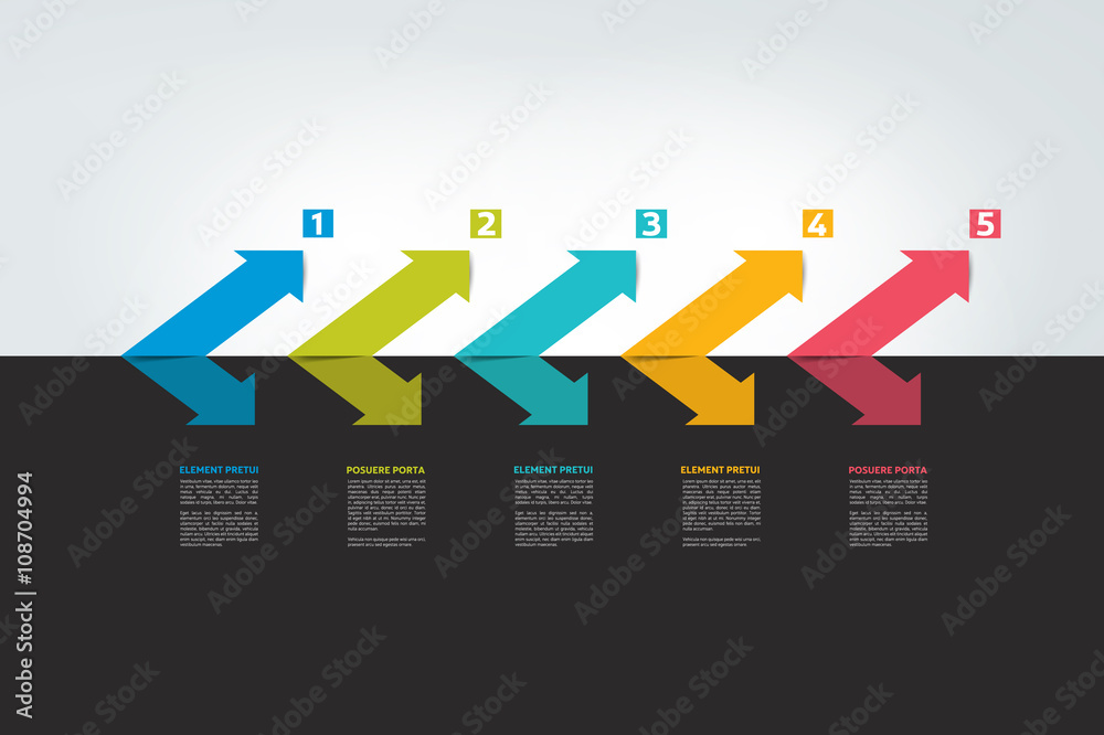 Infographic timeline report, template, chart, scheme. Vector. Stock ...