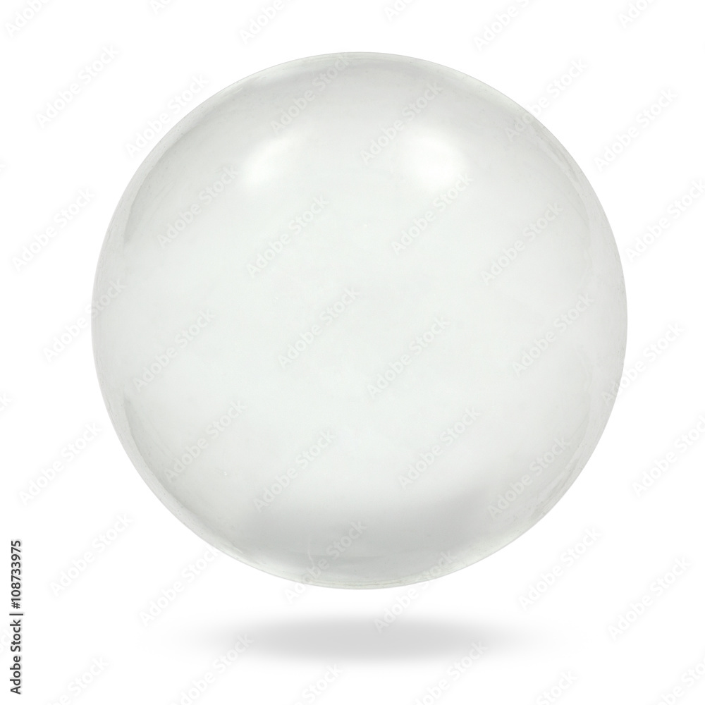 Sphere glass ball, isolated on white background, with clipping p Stock ...