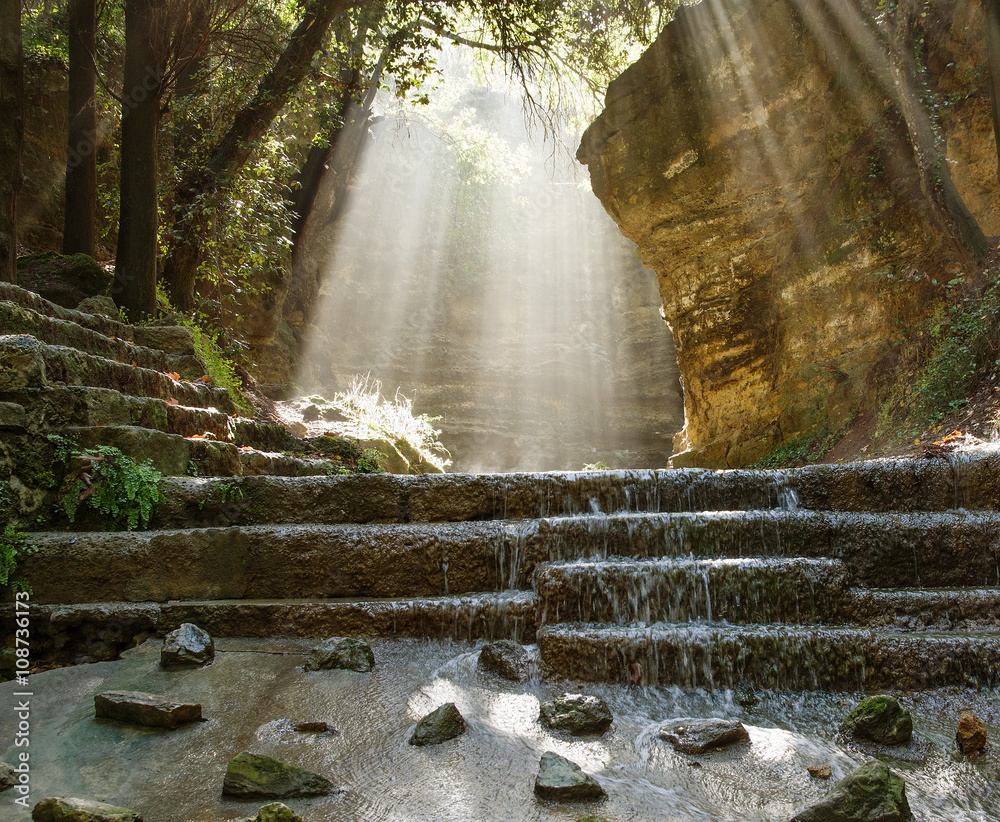 Rodini Park, Rhodes Island. Rodini Park is a famous park located near ...