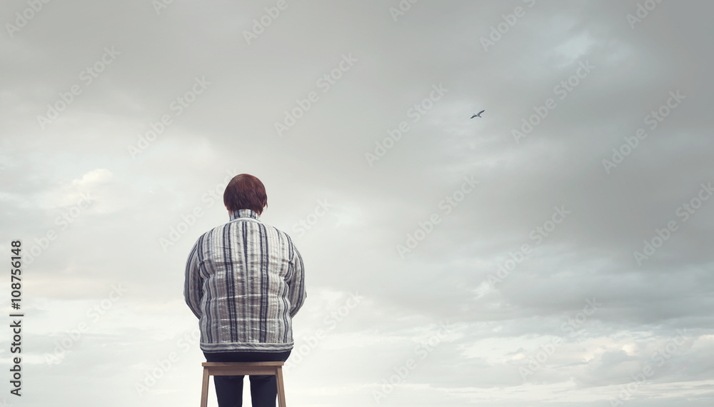 Stout woman. Concept image foto de Stock | Adobe Stock