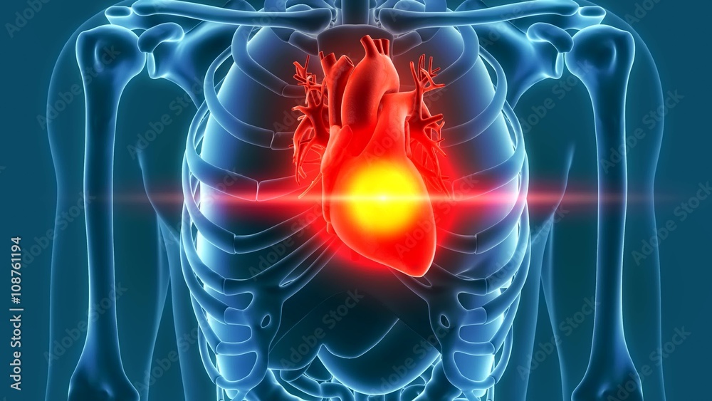 human heart pain 3d rendering Stock Illustration | Adobe Stock