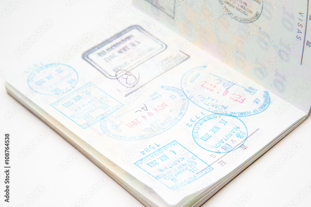 visa stamp Stock Photo | Adobe Stock