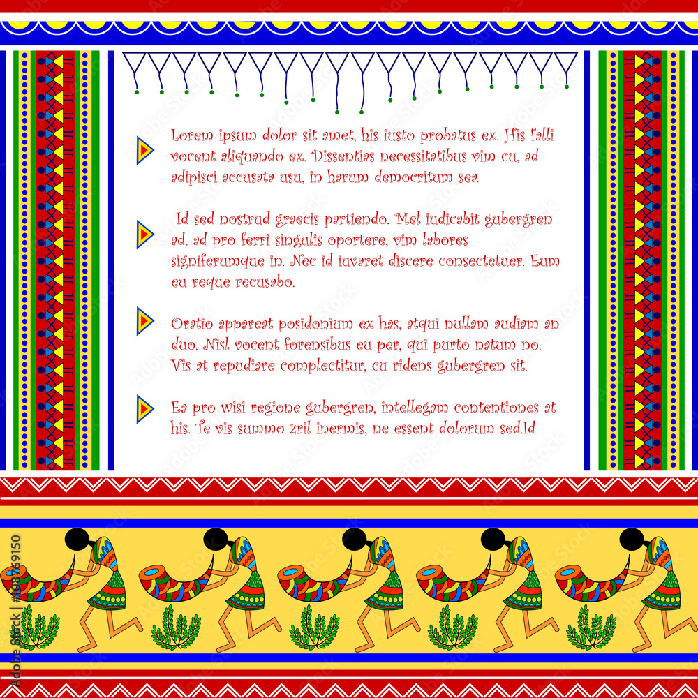 Indian Art background Stock Vector | Adobe Stock