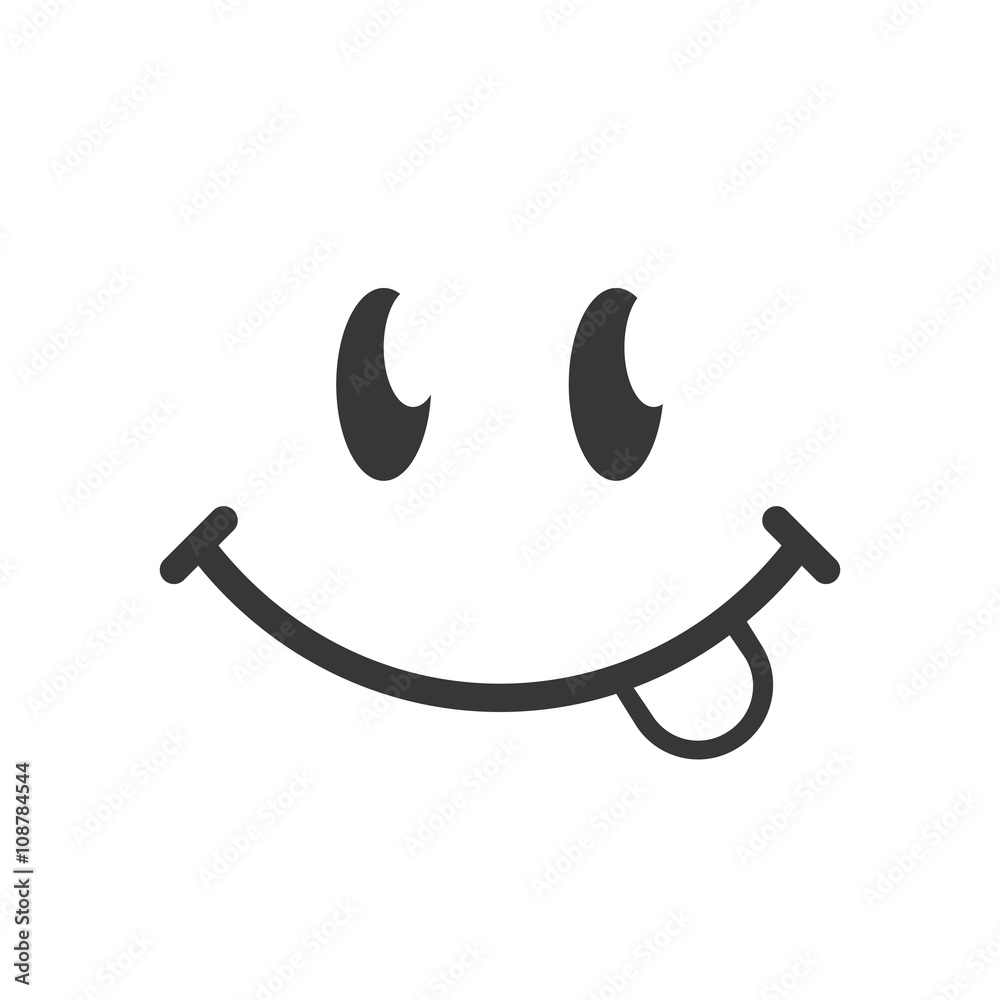 Smiley icon Stock Vector | Adobe Stock