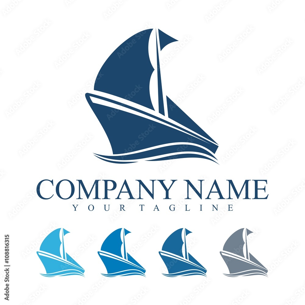 Ship Logo, Traditional Ship Logo Vector Stock Vector | Adobe Stock