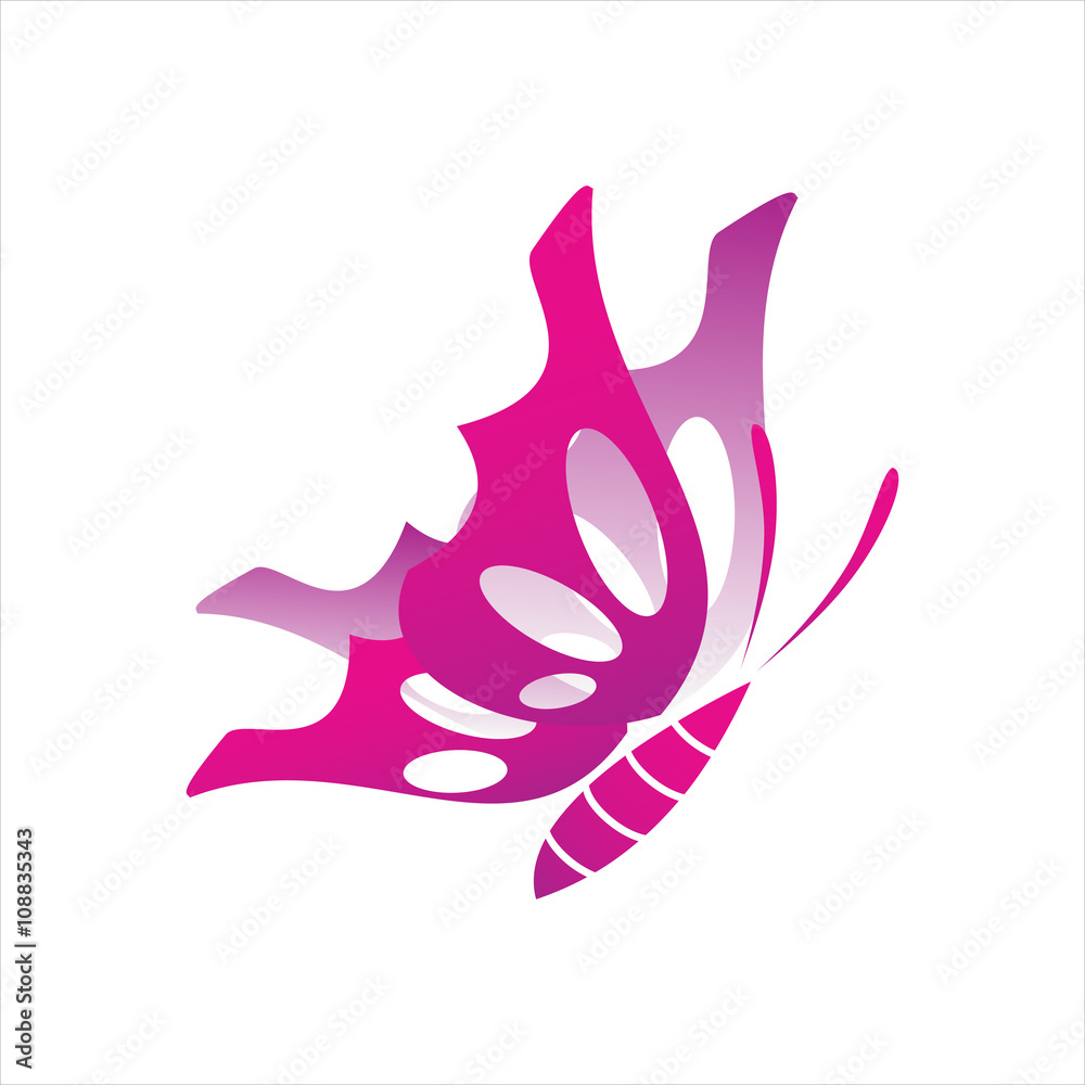 Butterfly Logo Icon Stock Vector Adobe Stock