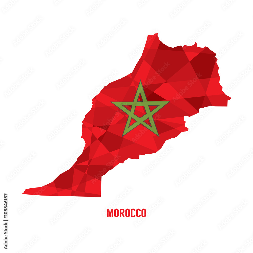 Map of Morocco Vector Illustration. Stock Vector | Adobe Stock