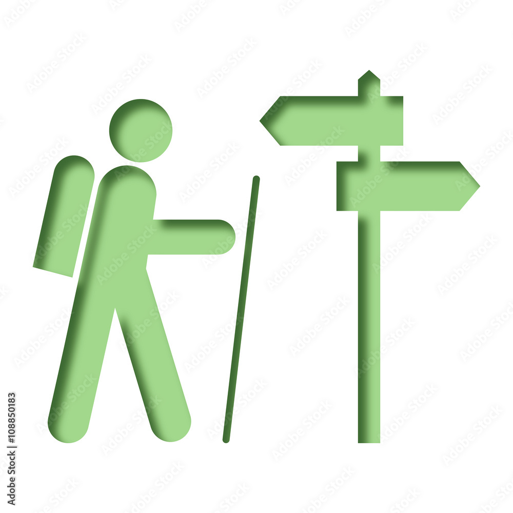 Logo randonnée. Stock Vector | Adobe Stock