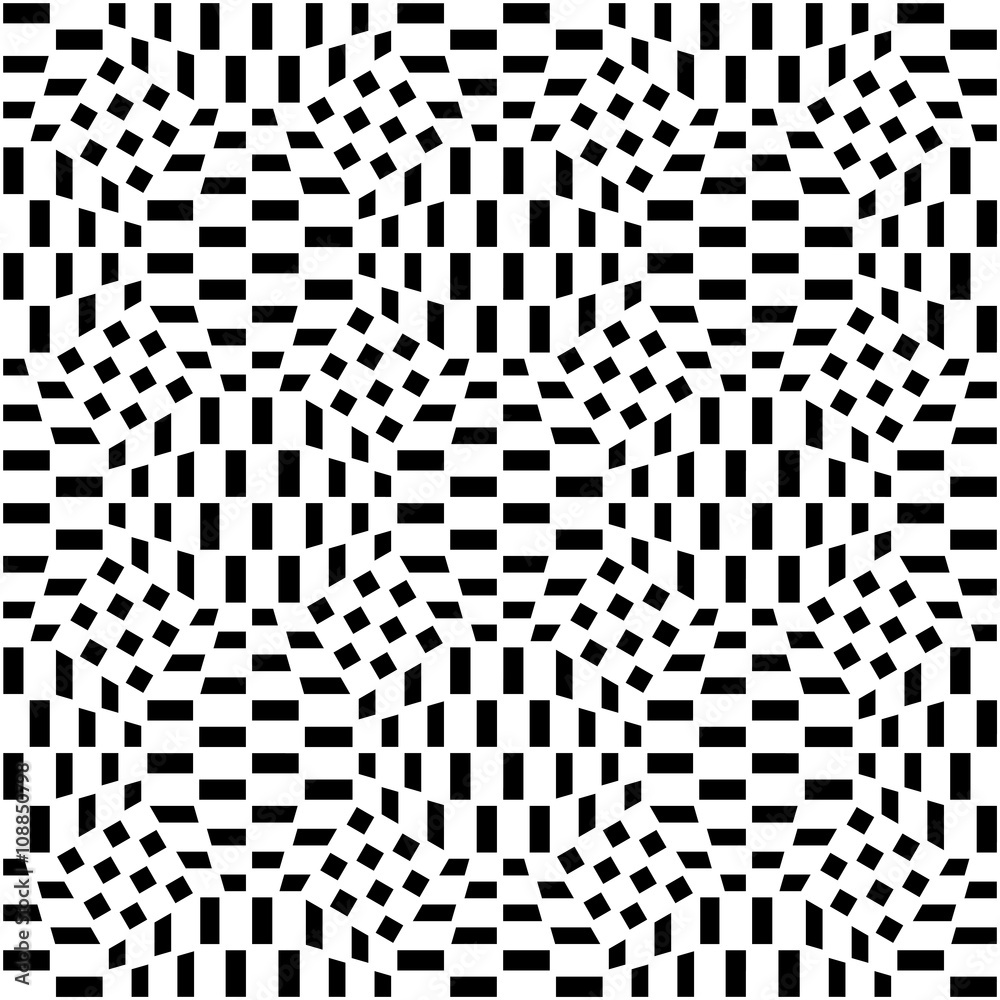 Vector hipster abstract geometry pattern, black and white seamless ...