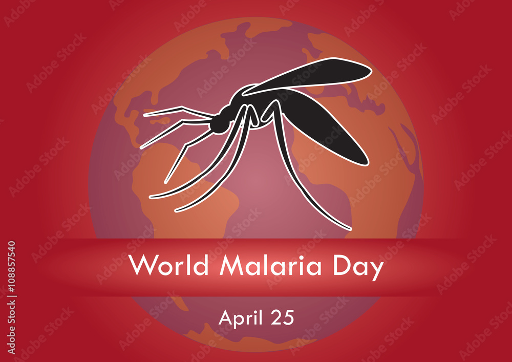 World malaria day vector. Vector illustration of a mosquito. Festive ...