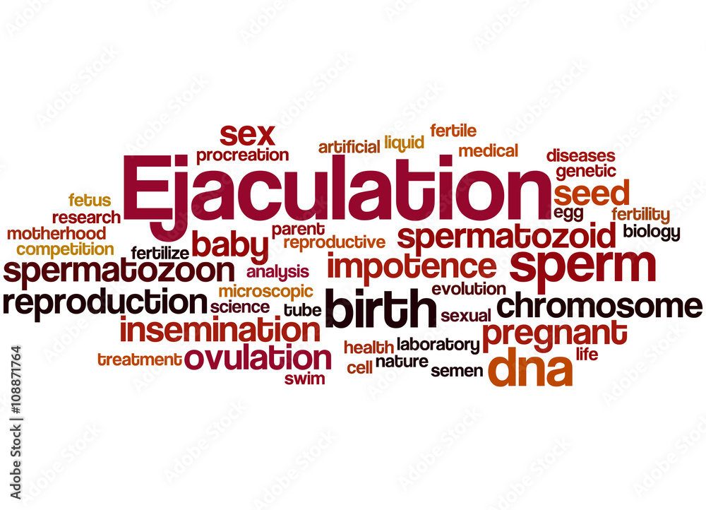 Ejaculation, word cloud concept 3 Stock Illustration | Adobe Stock