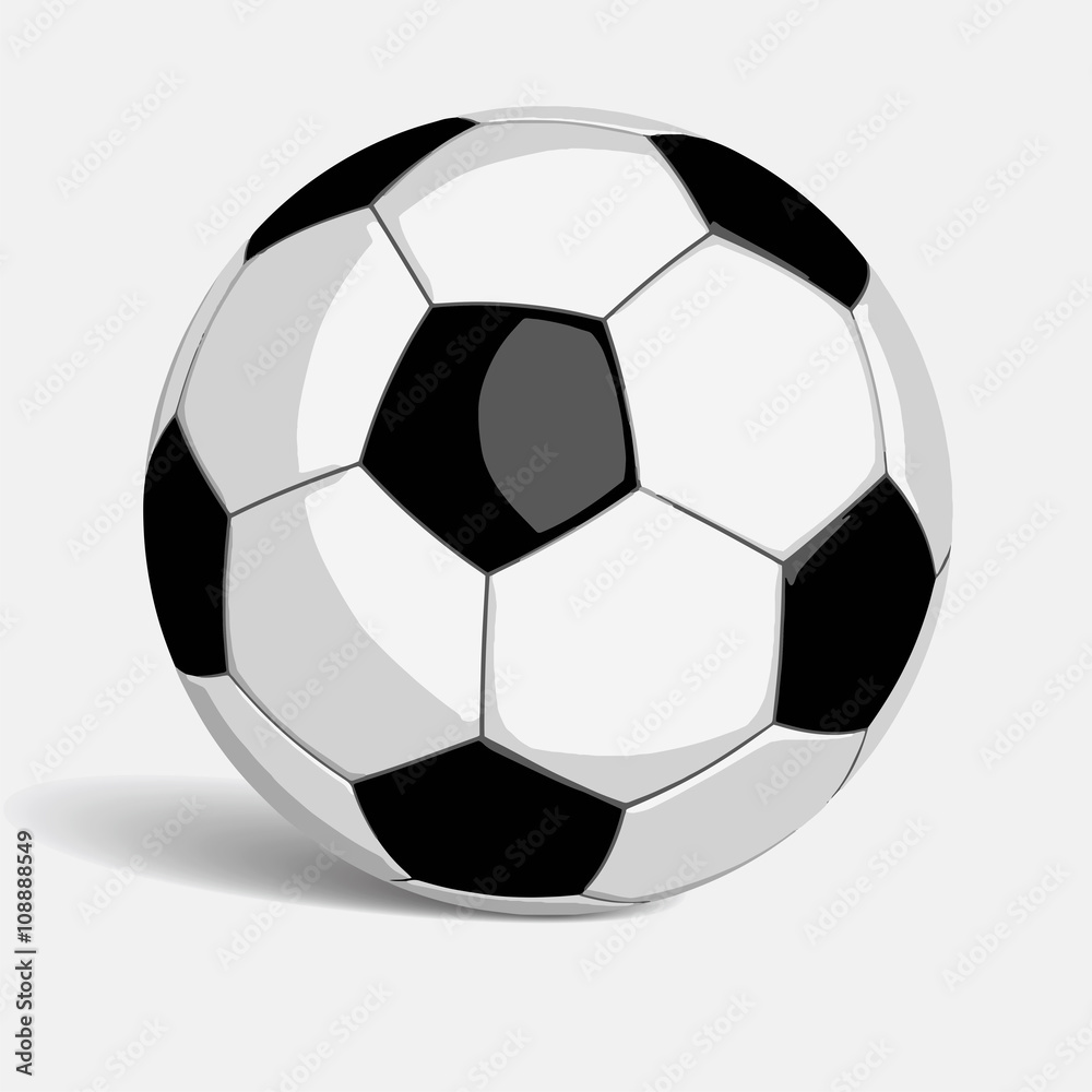 Football Soccer Ball Vector Format Stock Vector | Adobe Stock
