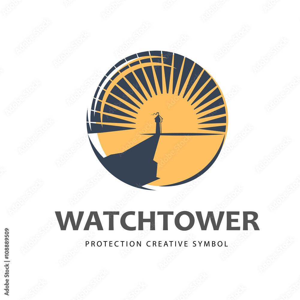 Watchtower logo template Stock Vector | Adobe Stock