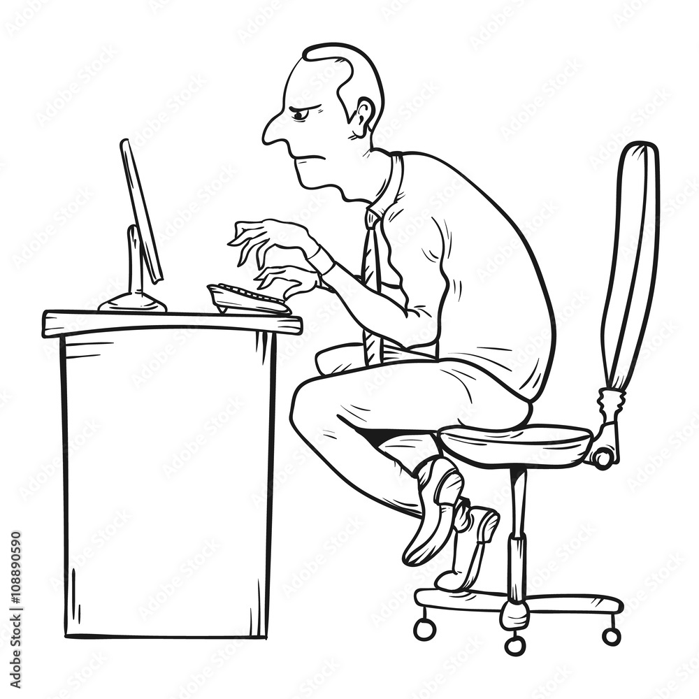 Good Sitting Posture Clip Art