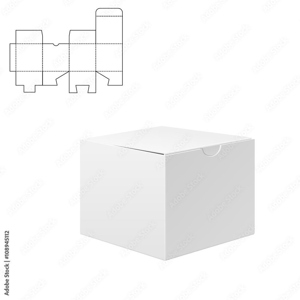 Gift craft Box 1 Stock Vector | Adobe Stock