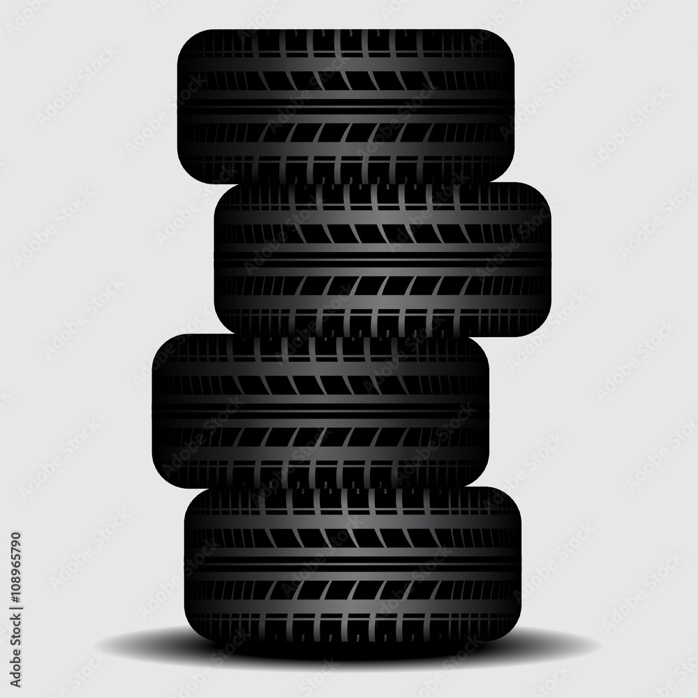 Truck Tire Vector