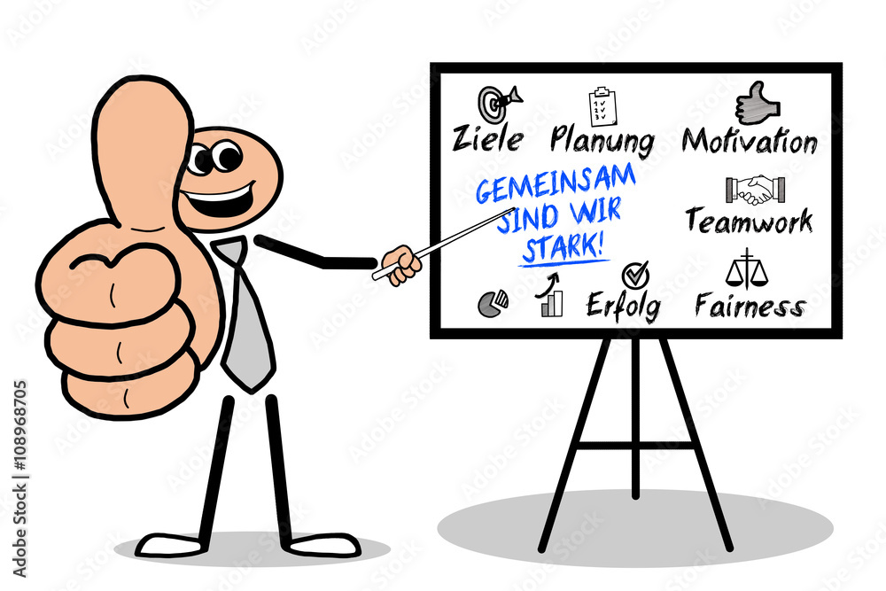 Gemeinsam sind wir stark! Stock-Illustration | Adobe Stock