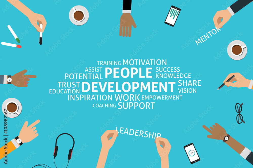 vector people development concept,template Stock Vector | Adobe Stock
