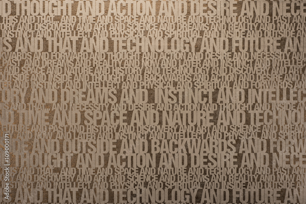 Gold Wallpaper with Word Design Stock Photo | Adobe Stock