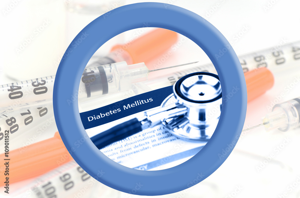 Blue circle of world diabetes day logo. Stock Photo | Adobe Stock