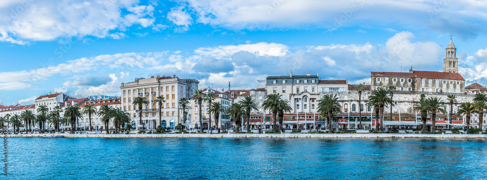 Panorama Split Croatia waterfront. / Panorama of town of Split ...