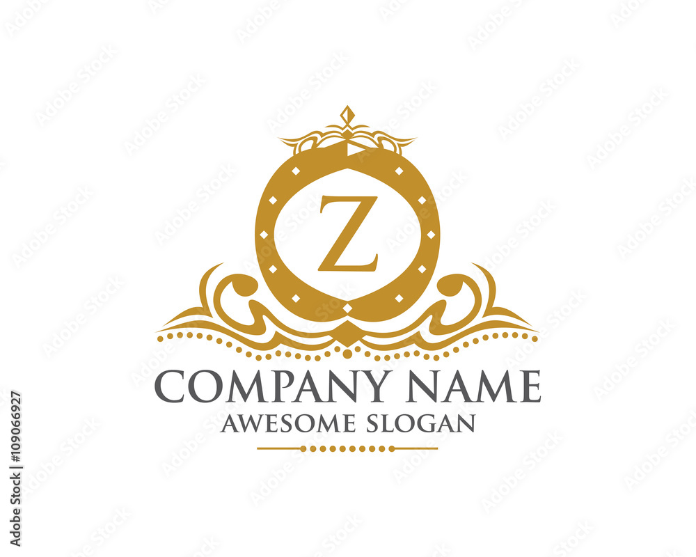 Royal Crown Letter Z Logo Stock Vector | Adobe Stock
