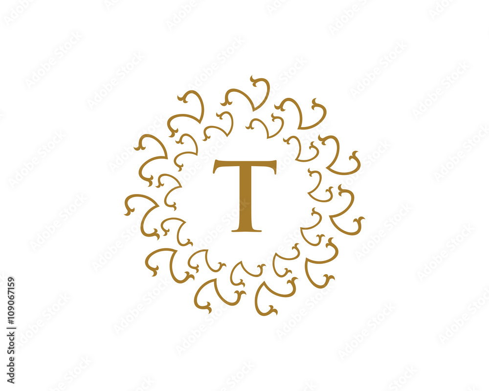 Royal Letter T Logo Stock Vector | Adobe Stock