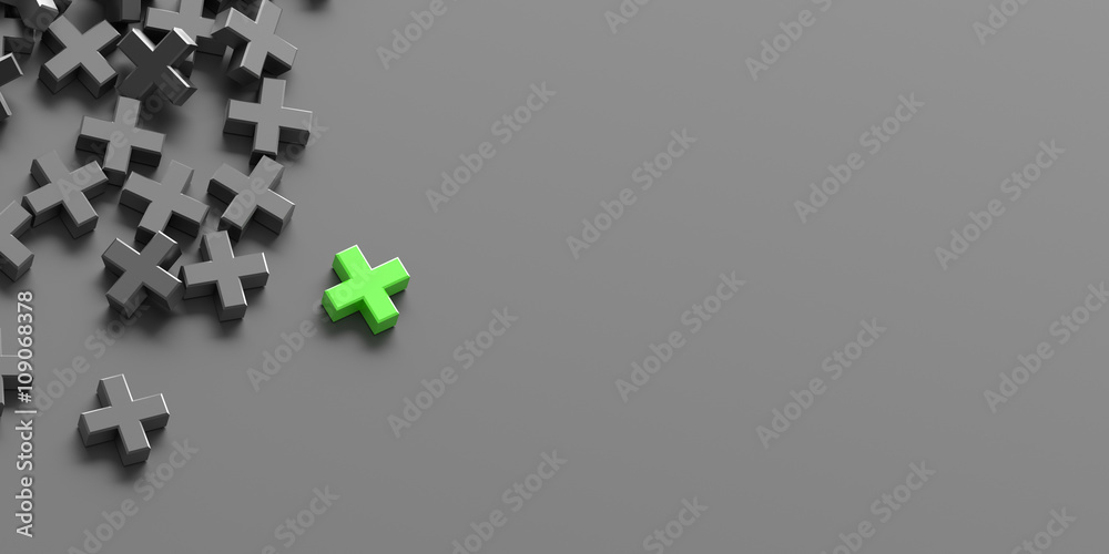 Colored plus symbols background, 3d rendering Stock Illustration ...