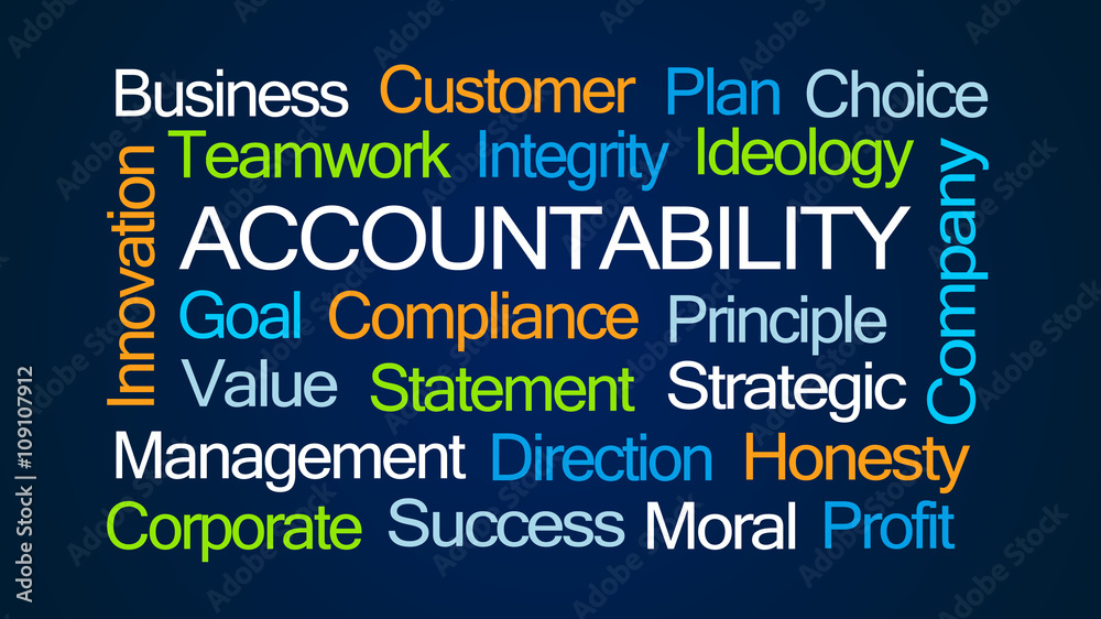 Accountability Word Cloud Stock Illustration | Adobe Stock