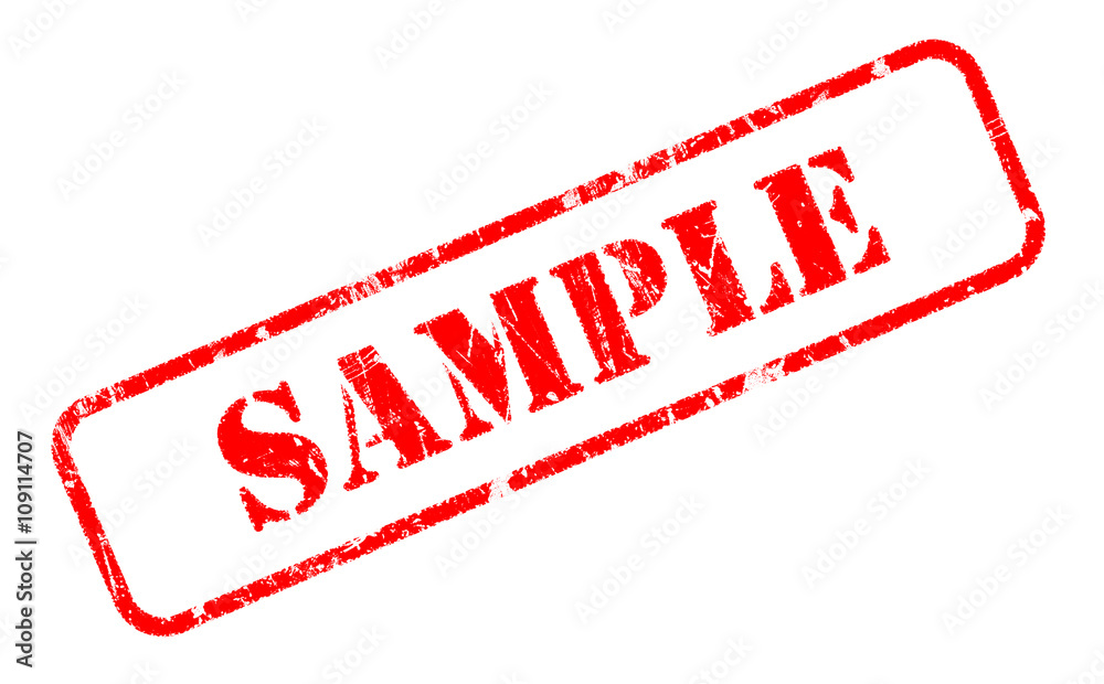 SAMPLE rubber stamp text on white background Stock Illustration | Adobe ...