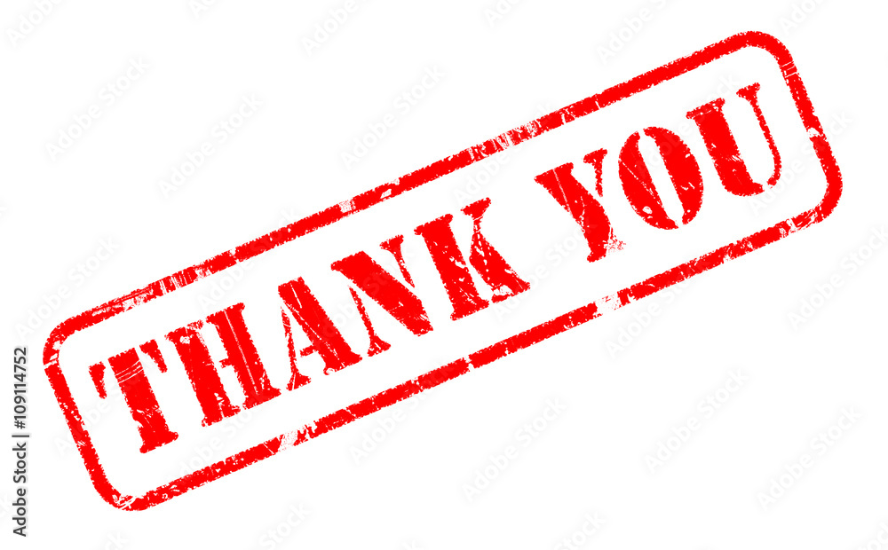 THANK YOU rubber stamp text on white background Stock Illustration ...